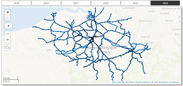 Icon Map - Advanced Map Visuals for Power BI by Tekantis